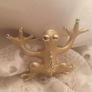 unmarked | Jewelry | Vintage Frog Gold Tone | Poshmark